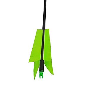 SHARROW 12 Pcs 30Inch Archery Flu Flu Arrow 400 Spine Carbon Arrow Target Practice Arrow with 4 Pcs Feather (Green)