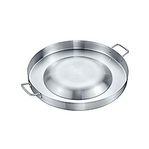 Concord Large Stainless Steel Convexed Comal Coza, 21.25" Mexican Discada (21.25)
