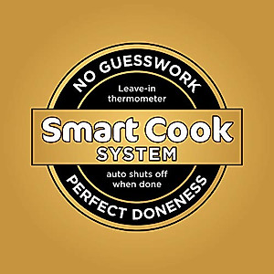 Ninja FG551 Foodi Smart XL 6-in-1 Indoor Grill with Air Fry, Roast, Bake, Broil & Dehydrate, Smart Thermometer, Black/Silver