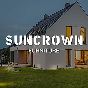 SUNCROWN 120 Gallon Outdoor Storage Box Waterproof Resin Storage Bench Deck Box with Handles for Patio Furniture Cushions, Toys and Garden Tools, Black