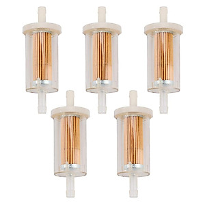 Wellsking 845125 695666 Fuel Filter for BS 691035 493629 5065 5065D 5065K Lawn Mower Tractor JohnD-eer D100 D105 D110 D120 D125 D130 D140 1/4" ID Gas Filter