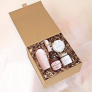 Brown Kraft Gift Box 8x8x4 Inches 20 PACK, Great for All Occasions Boxes for Gifts, Cupcake Box, Cake Box, Craft Box