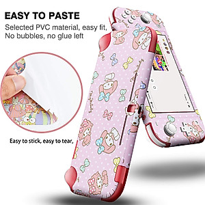 DLseego Switch Lite Skin Cute Animals Pattern Full Wrap Skin Protective Film Sticker Design for Switch Lite-Melody