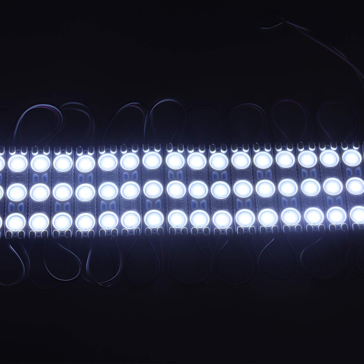 Rextin Super bright 200pcs 2835 3 LED Module White Waterproof Decorative Light for Letter Sign Advertising Signs with Tape Adhesive Backside 3 Years Warranty