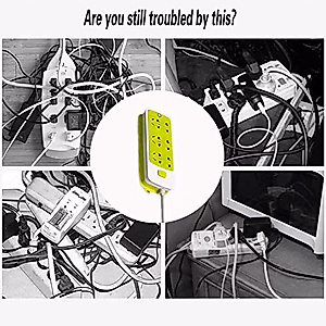 8 Pcs Power Strip Holder, Adhesive Punch-Free Socket Holder, Self Adhesive Socket Desktop Fixer, Cable Management Punch Free Surge Protector, Desktop Mobile Socket Holder Wall Mount and 8 Cable Clips