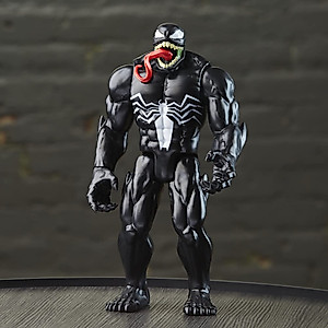 Marvel Titan Hero Series Deluxe Venom Toy 12-Inch-Scale Collectible Action Figure, Kids Ages 4 and Up