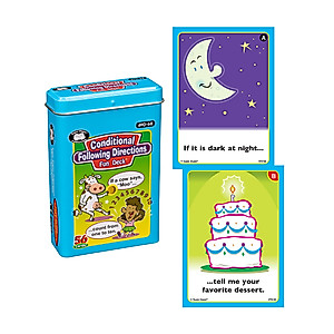 Super Duper Publications | Conditional Following Directions Fun Deck Flash Cards | Educational Learning Resource for Children