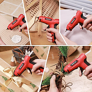 Arrow Mini Hot Glue Gun, Dual Temp Glue Gun Kit with 24Pcs Mini Glue Gun Sticks, High/Low Temp Fast Heating Glue Gun with Stand for DIY, Decoration, Crafts, Quick Repairs