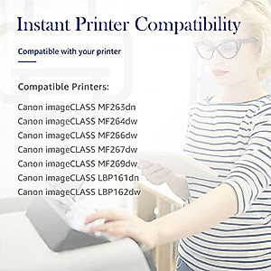 051 Toner Cartridge 2 Pack Compatible Replacement for Canon 051 051H Black for Canon ImageCLASS MF269dw Toner MF264dw MF267dw LBP162dw LBP161dn MF263dn MF260 Printer Ink