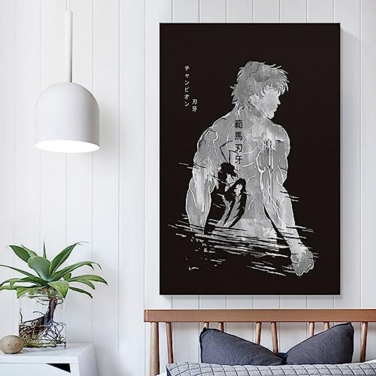 Hanma Baki Poster Poster Decorative Painting Canvas Wall Art Living Room Posters Bedroom Painting 12x18inch(30x45cm)