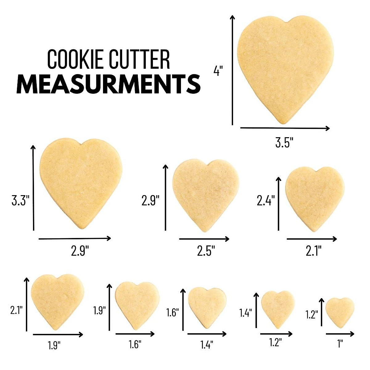 Cookie Cutter Kingdom, Easter Cookie Cutters, Spring Cookie Cutters Shape, Mold for Cakes Biscuits and Sandwiches (Easter) (Heart 9 Pack)