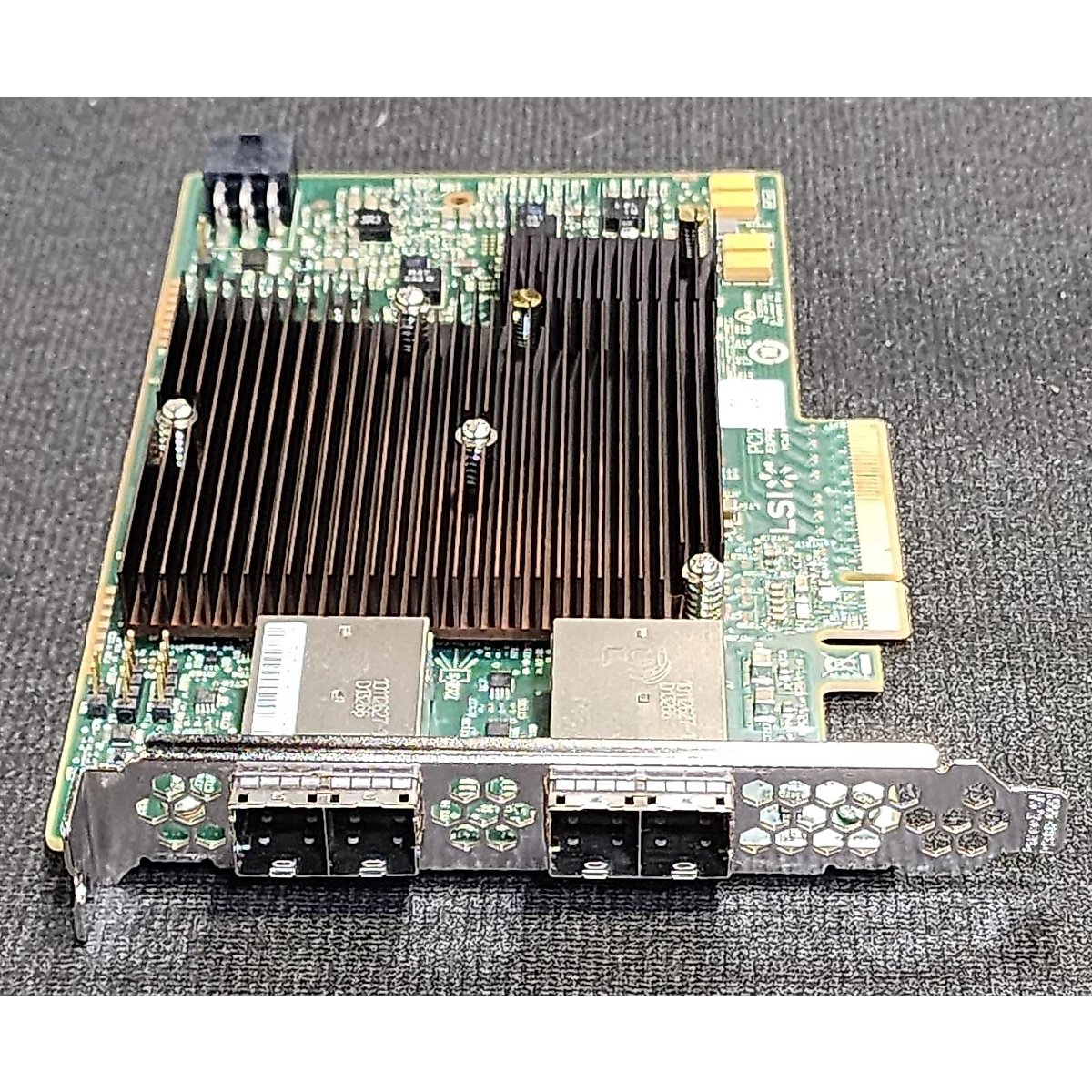 LSI Logic H5-25520-00 LSI Logic Controller Card H5-25520-00 9300-16e Single 16Port 12Gb/s SAS/SATA PCI-Express HBA Brown Box