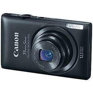 Canon PowerShot ELPH 300 HS 12.1 MP Digital Camera (Black)