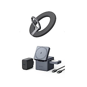 Anker Magnetic Phone Grip (MagGo) with Anker MagSafe Cube