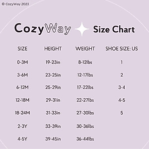 CozyWay Toddler Tights - Girls and Boys Leggins Cable Knit Comfy Cotton Toddlers 2T-4T Multicolor - 5 Pack