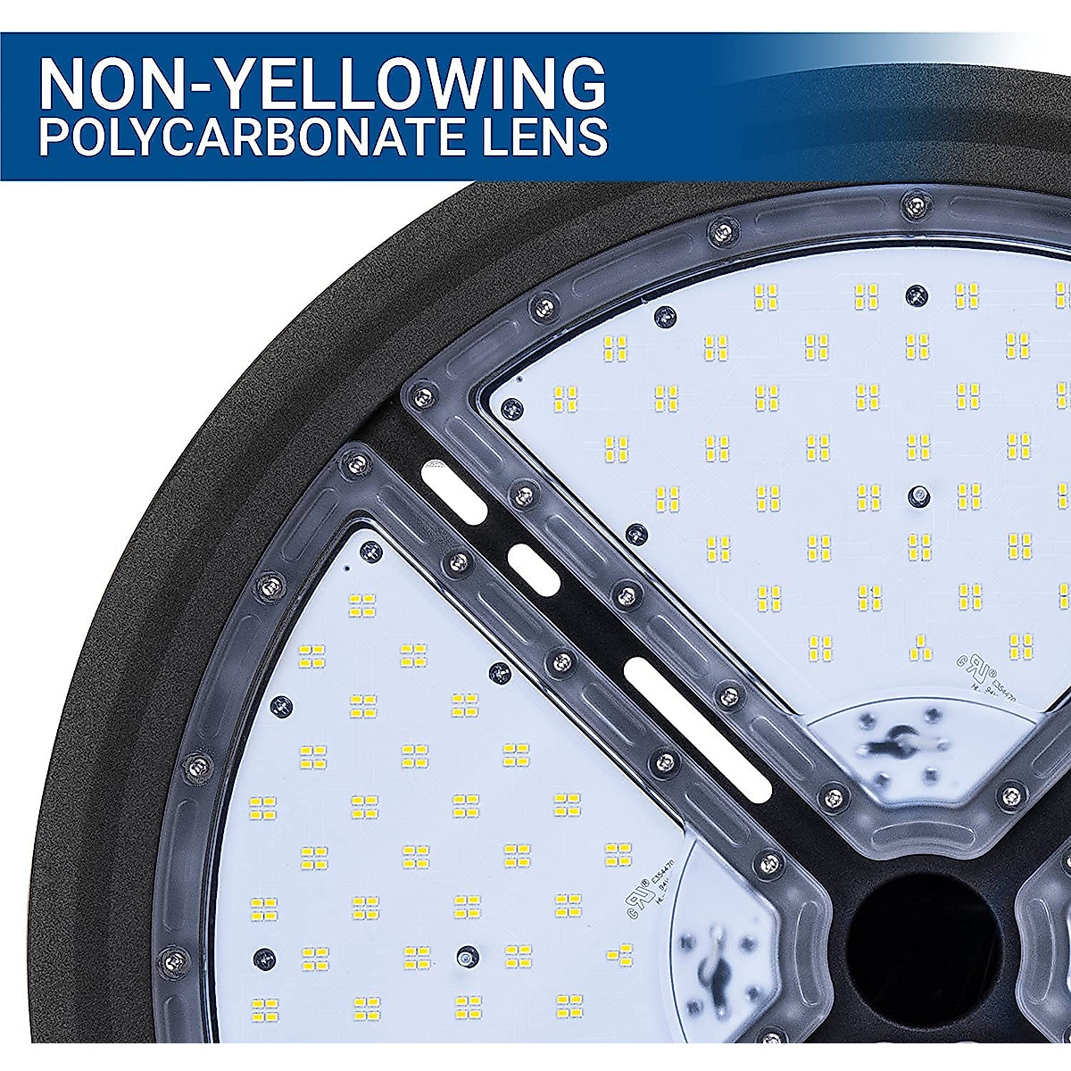 Hyperikon LED UFO High Bay Light 500W (2500 Watt Replacement), Shop and Warehouse Area Lighting, DLC