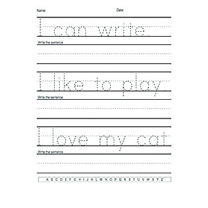 Trace Letters: Alphabet Handwriting Practice workbook for kids: Preschool writing Workbook with Sight words for Pre K, Kindergarten and Kids Ages 3-5. ABC print handwriting book