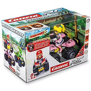 Carrera RC Nintendo Mario Kart 2.4 GHz Radio Remote Control Toy Car Vehicle - Peach Quad
