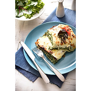 DANIALLI Modern Fidenza Hammered Silverware Set - 18/10 Stainless Steel Flatware Set for Elegant Dining - Dishwasher Safe Cutlery Set (20-Piece)