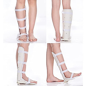 Plantar Fascitis Night Splint, Foot Drop Orthosis Brace Adjustable Elastic Shoes Tongue Ankle Foot Orthosis Easy Use Plastic Lightweight for Arch Support(Right foot)