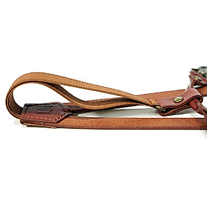 Lawevan Thin Leather suspender Y Shape Design Adjustable Suspender with 4 Snap Hooks Groomsmen Gift Wedding Suspender