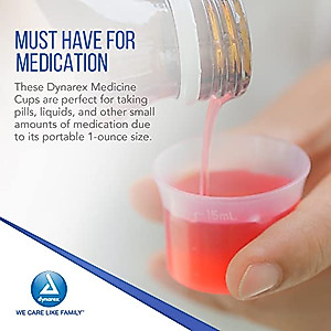 Dynarex 4252 Standard Medicine Cup, 1 Oz., Made with Translucent Plastic, Pack of 5000