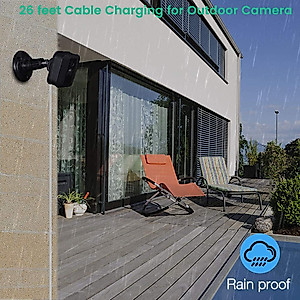 Smays 26ft Cable Replacement for Wyze Cam Bundle 2-Pack