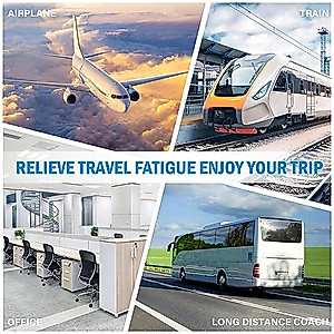 Velamo Airplane Footrest Upgrade Foot Hammock Airplane for Airplane Office Bus Travel with Sleep mask Airplane Travel Accessories, Airplane Essentials Reduce Swelling and Soreness