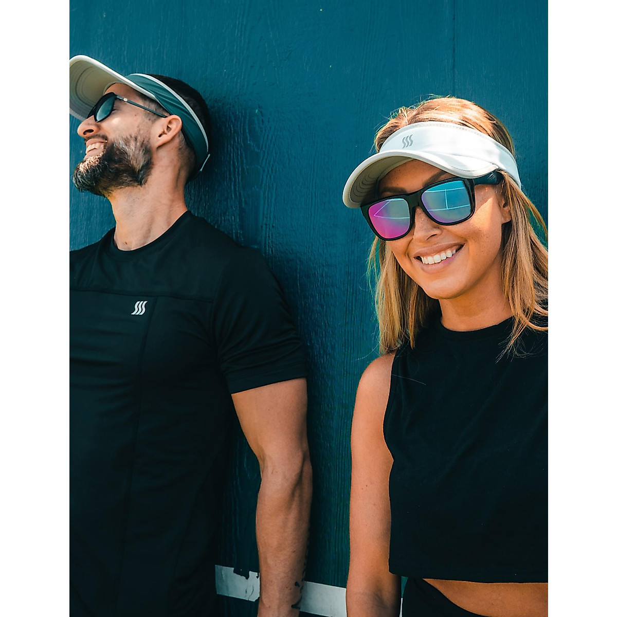 SAAKA Super Absorbent Visor for Women. Premium Packaging. Running, Tennis, Golf & All Sports. Lightweight & Adjustable. White