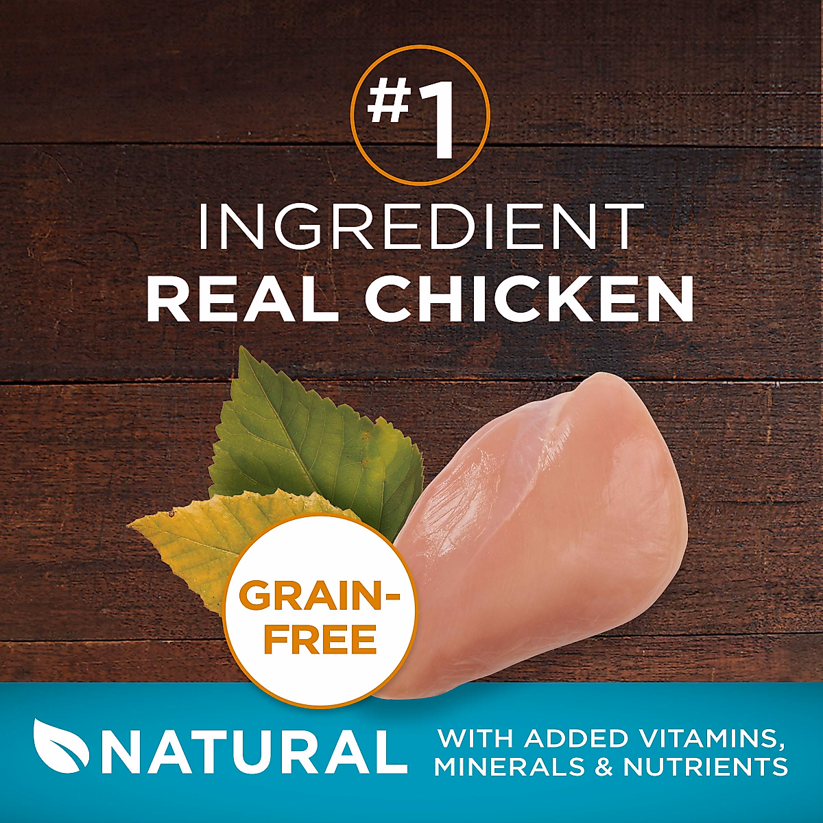 Purina ONE Natural, High Protein, Grain Free Dry Cat Food, True Instinct With Real Chicken - 6.3 Lb. Bag