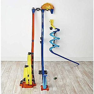 Hot Wheels Track Builder Track Set Vertical Launch Kit, 50-in Tall, 36 Component Parts & 1:64 Scale Toy Car [Amazon Exclusive]