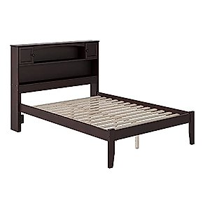 AFI Newport Full Platform Bed with Open Footboard and Turbo Charger in Espresso