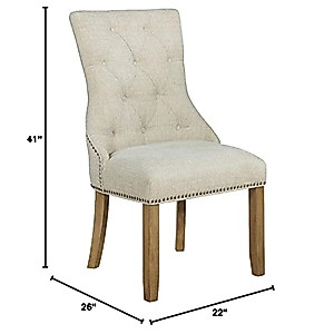 Best Quality Furniture Dining Side Chairs, Beige