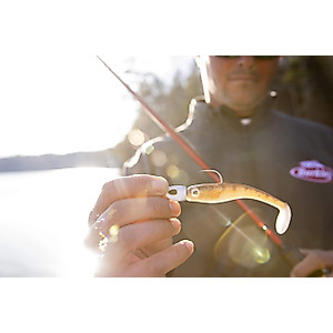 Berkley PowerBait Hollow Belly Fishing Soft Bait, 4", HD Yellow Perch