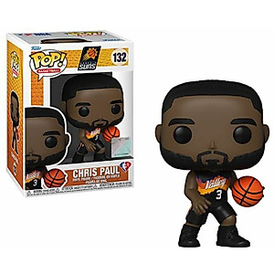 NBA: Suns - Chris Paul (City Edition 2021) Funko Pop! Vinyl Figure (Bundled with Compatible Pop Box Protector Case), Multicolored, 3.75 inches