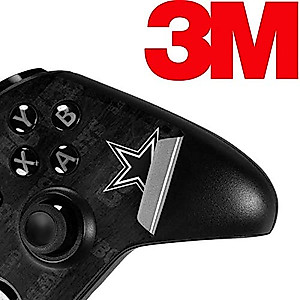 Skinit Decal Gaming Skin compatible with Xbox One Elite Controller - Officially Licensed NFL Dallas Cowboys Black & White Design