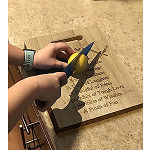 Recipe for a Dad Cute Funny Laser Engraved Bamboo Cutting Board - Wedding, Housewarming, Anniversary, Birthday, Father's Day, Gift For Him, For Her, For Boys, For Girls, For Husband, For Them
