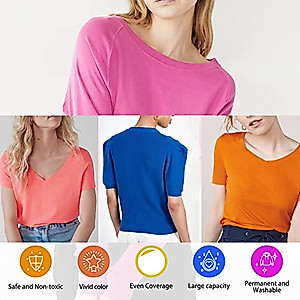 HTVRONT Fabric Dye for Polyester, Synthetic Fabric Dye - Large Capacity 60g Polyester Fabric Dye - Vibrant Polyester Dye for Plastic, Silicone, Fabric Coloring and Renewal (Pink)