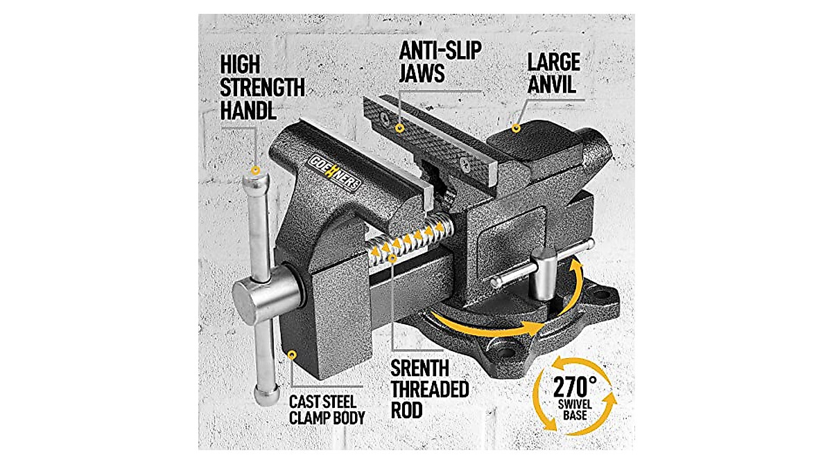 Heavy Duty Bench Vise for Woodworking & DIY Projects