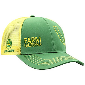 John Deere Farm State Pride Cap-Green and Yellow-California
