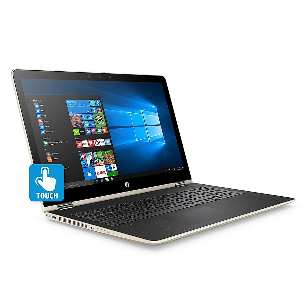 2017 HP X360 Business Flagship Laptop PC 15.6" FHD IPS TouchScreen Intel i5-7200U Processor 12GB RAM 1TB HDD 802.11AC Backlit-Keyboard Bluetooth B&O Audio Windows 10-Silver