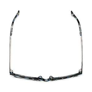 Sofia Vergara x Foster Grant Women's Margarita Full Lens SunReaders Cat-Eye Reading Glasses, Milky Blue Tortoise, 55 mm + 1.75