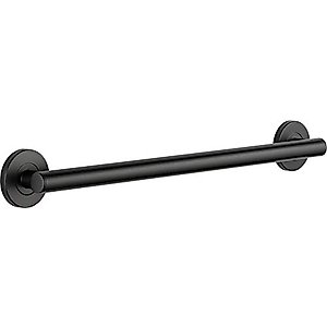 Delta Faucet 41824-BL Contemporary Decorative ADA Grab Bar, 24", Matte Black