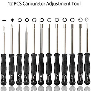 HPENP Pack-of-12 Carburetor Adjustment Tool Tune up kit Carb Adjusting Tool for Common 2 Cycle Small Engine Echo STIHL Poulan Husqvarna MTD Ryobi Homelite Trimmer Weed Eater Chainsaw