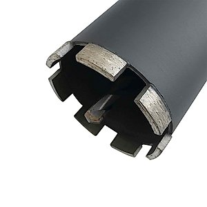 4-1/4" Dry/Wet Multipurpose Core Bit for Masonry, Concrete, and Natural Stone #30/40 Diamond Grit with 1/2" Shank Pilot bit