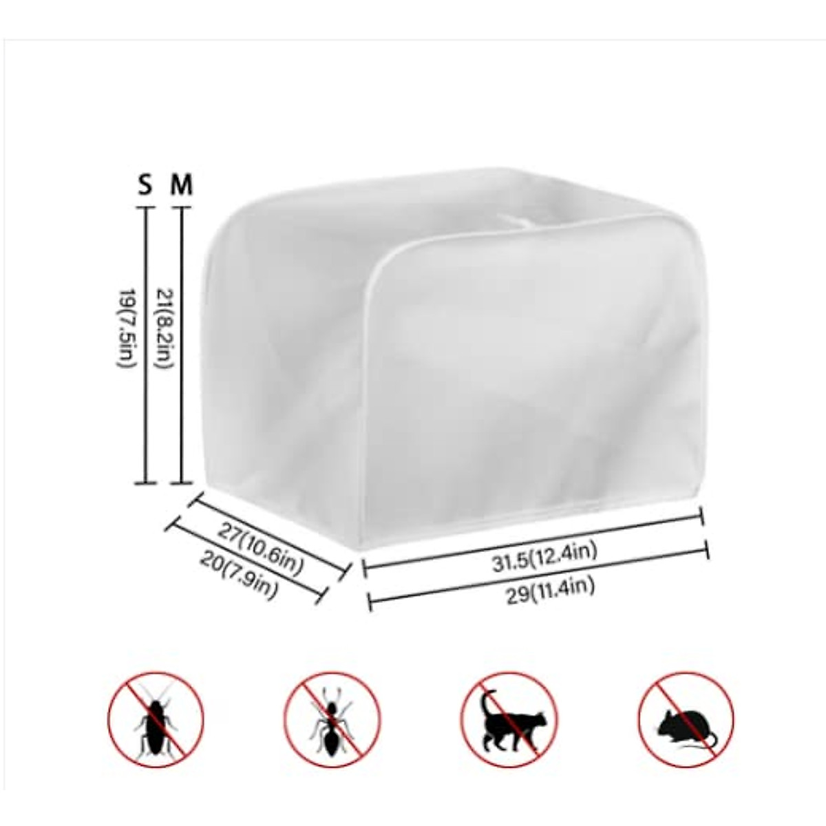 FKELYI Chicken Rooster Toaster Dust Cover for Home Kitchen Decor 2 Slice Toaster Oven Cover Washable Small Bread Toaster Dust Covers