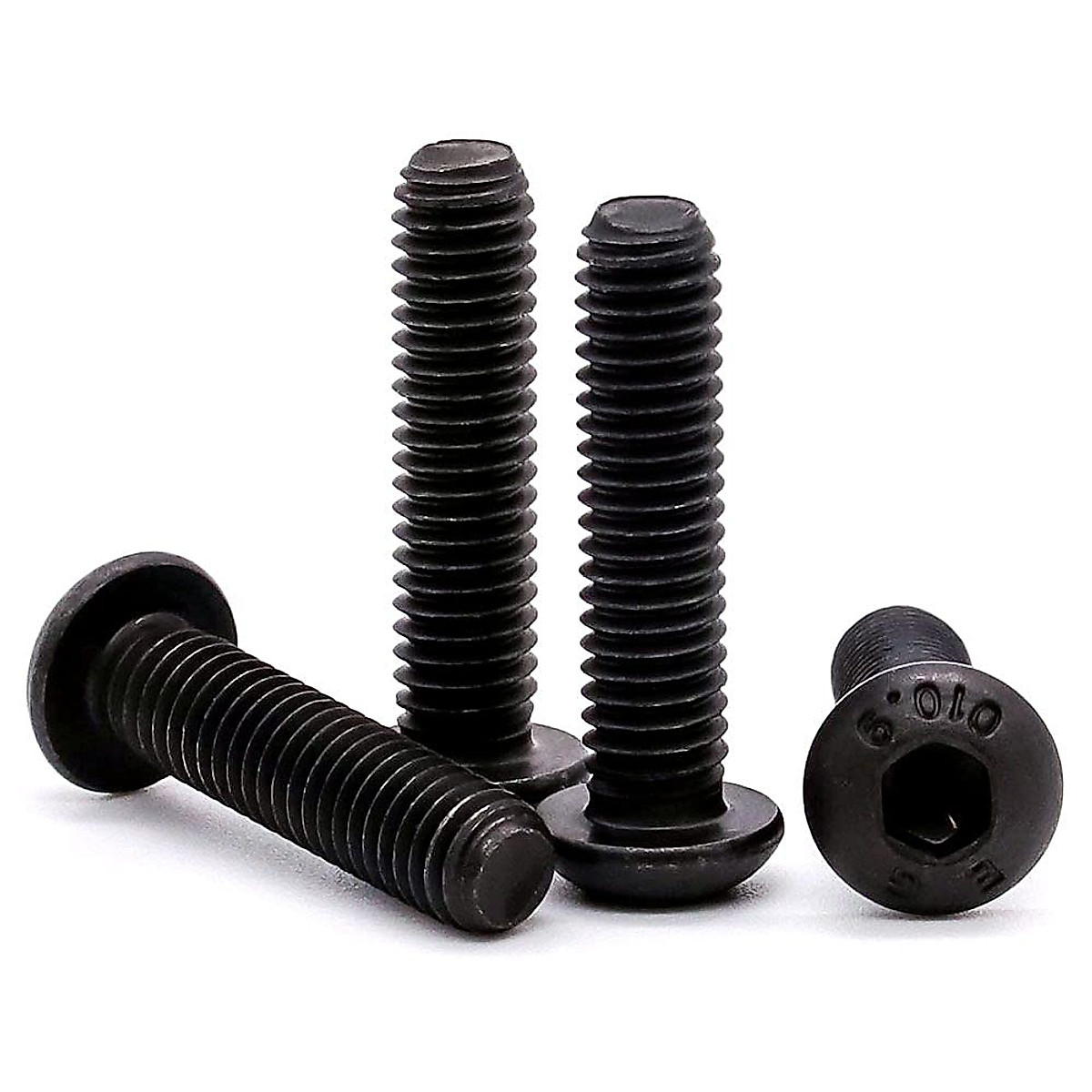 Glvaner M10-1.5 x 40mm (10 pcs) Button Head Socket Cap Screws Bolts, Black Oxide Finish, 10.49 Grade Alloy Steel, Full Thread, Allen Hex Drive