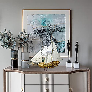 EastVita Wooden Model Ships Kits to Build for Adults, Wooden Ship Model Kit, 1/100 Scale Wooden Wood Sailboat Ship Kits for Collections Handmade Competition Boat Model Hobby