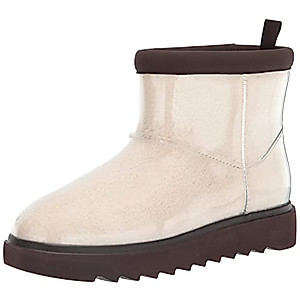 Koolaburra by UGG Women's KOOLA Clear Mini Fashion Boot, Chocolate Brown/Natural, 11