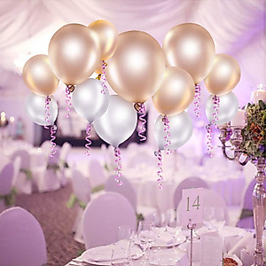 500 Yards Metallic Curling Ribbon Rose Gold Balloon Ribbons Crimped Ribbon Roll Balloon String for Parties, Festival, Florist, Crafts and Gift Wrapping, 5mm Width